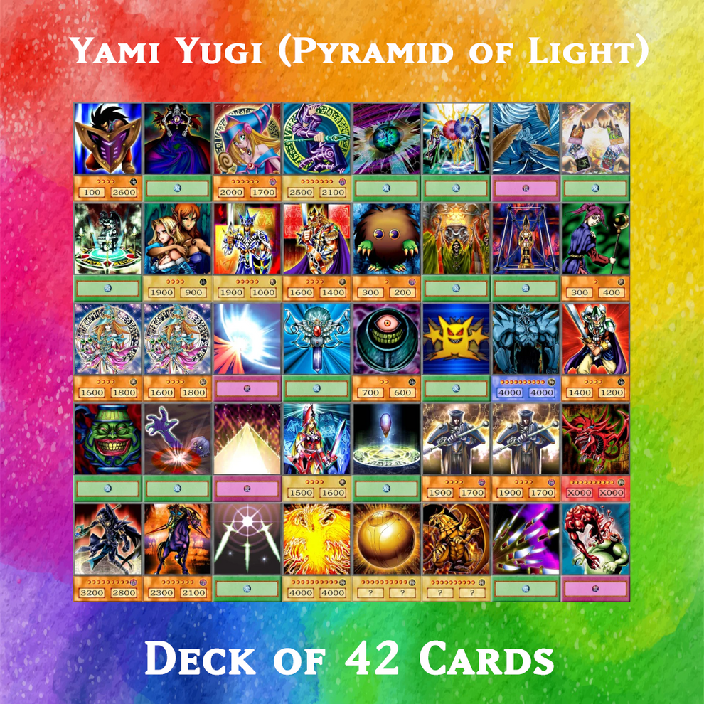 Yugioh Orica - Yami Yugi (Pyramid of Light) deck of 42 anime cards ...