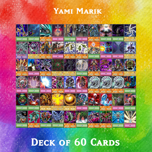 Yugioh Orica - Yami Marik deck of 60 anime cards – Yugioh Orica Vintage