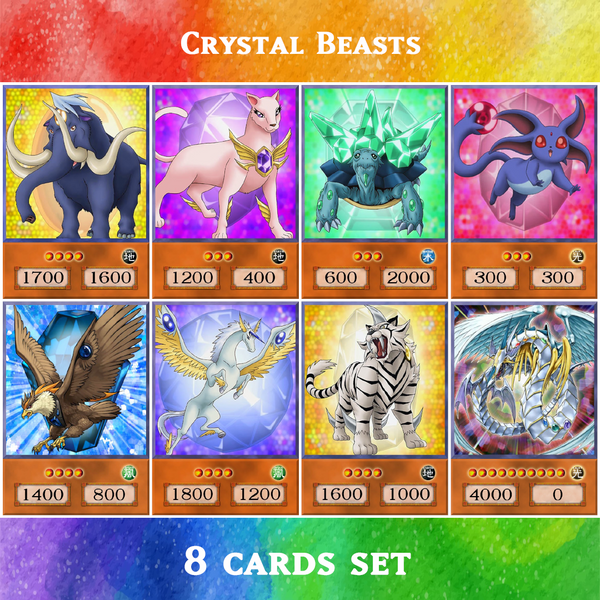 Crystal Beasts (Anime Art) - 8 cards set - Yugioh Orica – Yugioh Orica ...